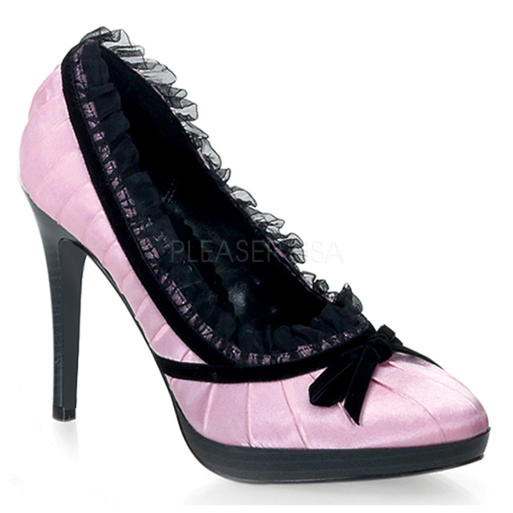 Shoes | Platform Satin Velvet Pin Up High Heel Shoes | Poshmark